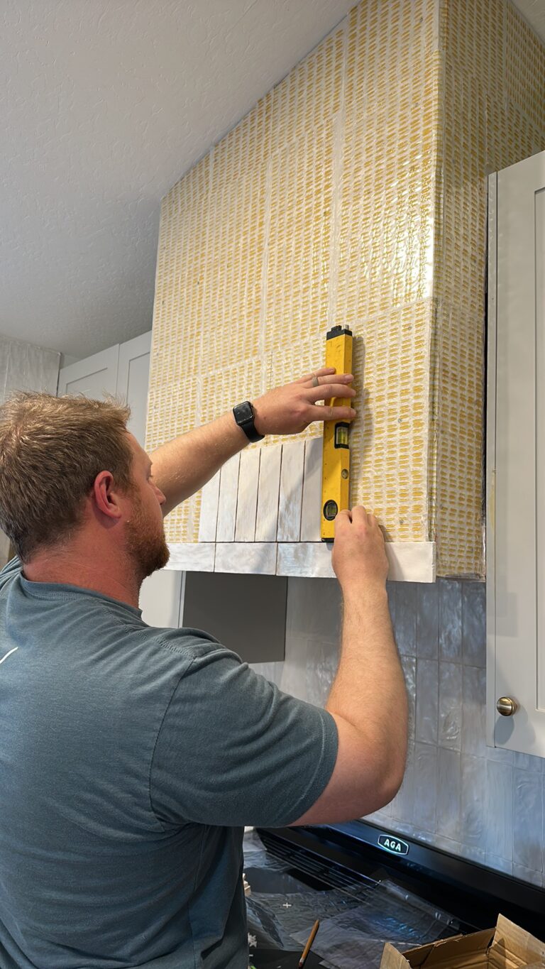 Making a Statement in the Kitchen with a Tiled Vent Hood. – Collected House